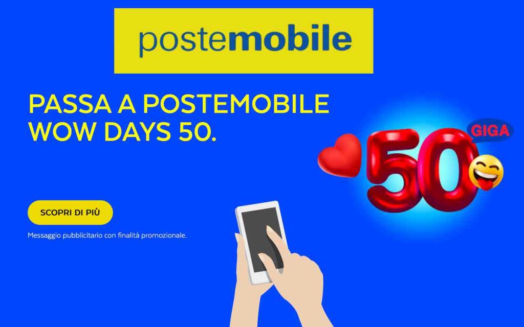 Nuova offerta Postemobile: pacchetto completo ed economico