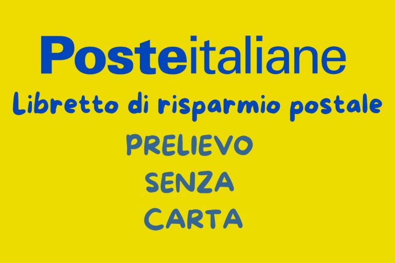 Libretto postale, voglio prelevare al postamat senza carta: come faccio?