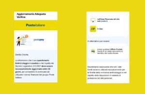 Email Poste, la ricevono tutti: questionario antiriciclaggio ma è vero ...